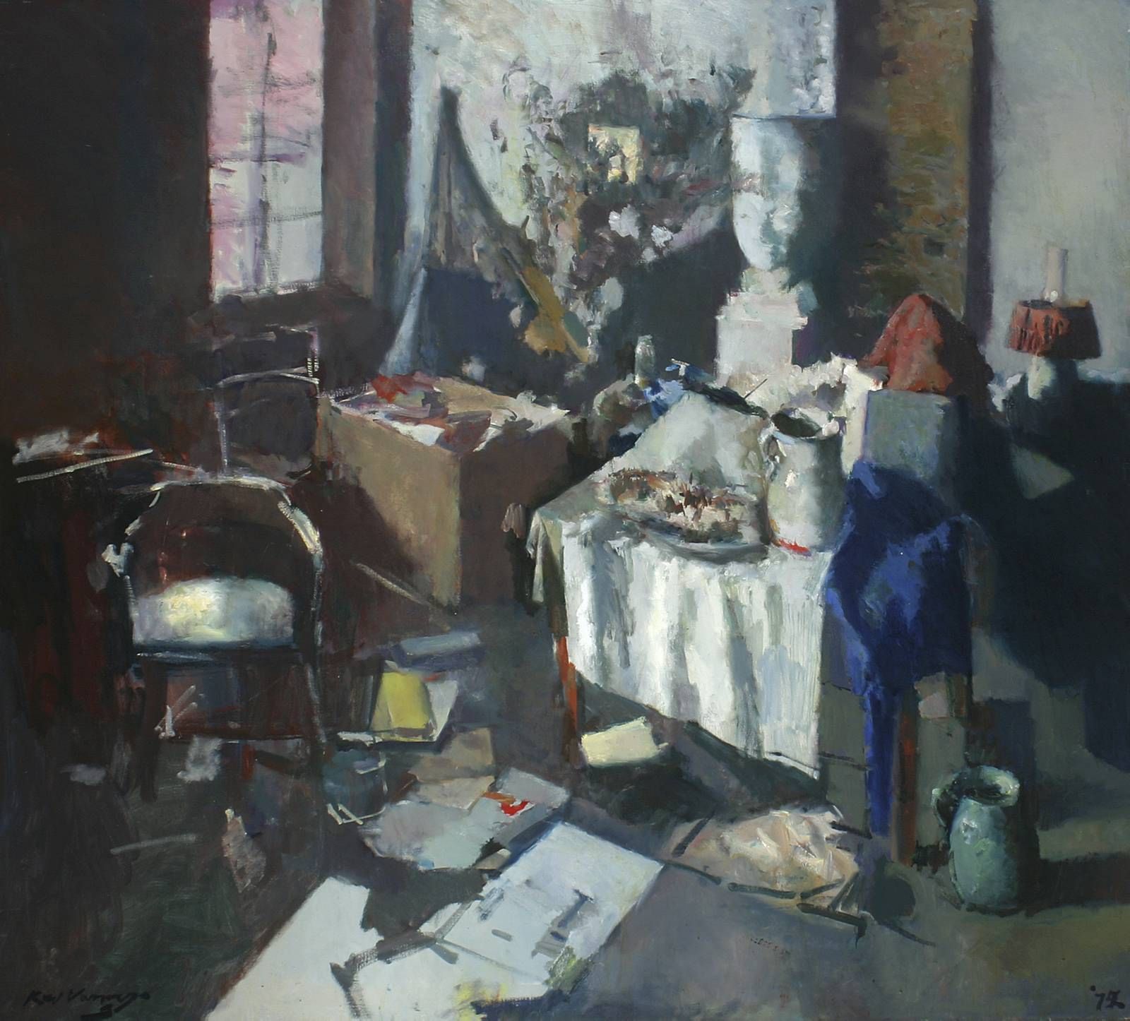 Chaos krijgt glans in het atelier van Kees Verwey